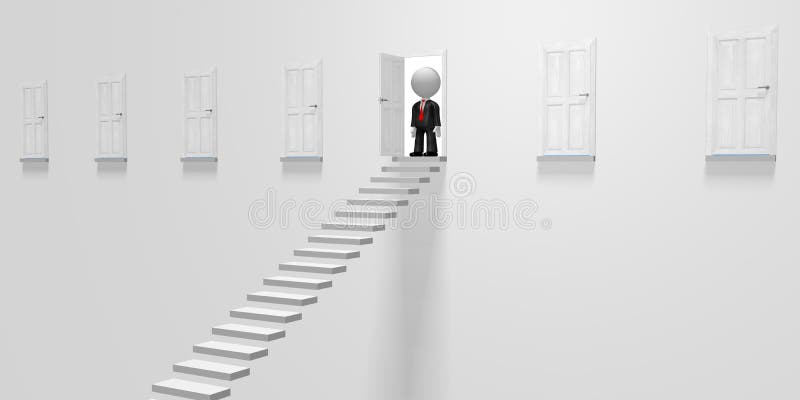 3D STEPS concept stock illustration. Illustration of progress - 44163079