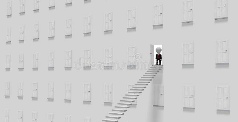 3D STEPS concept stock illustration. Illustration of progress - 44163079