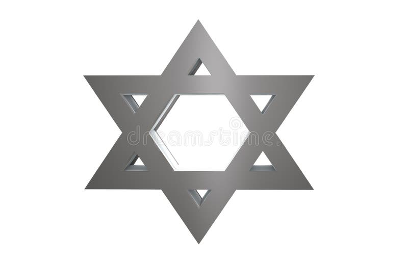 Jodenster vector illustratie. Illustration of ster, judaïsme - 23211949