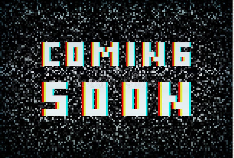 3D Stereo Effect Coming Soon Text Stock Vector - Illustration of blur ...