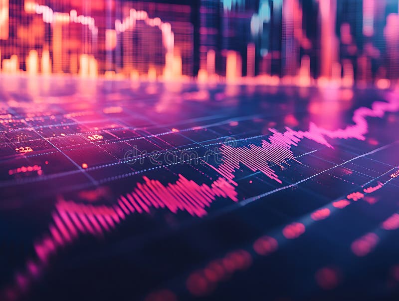 3D Stock Performance Graph with Sharp Contrast and Layers Stock ...