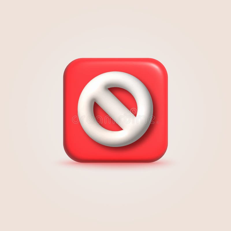 3d Stop Sign, Stop Symbol, Traffic Stop. Vector Stock Vector ...