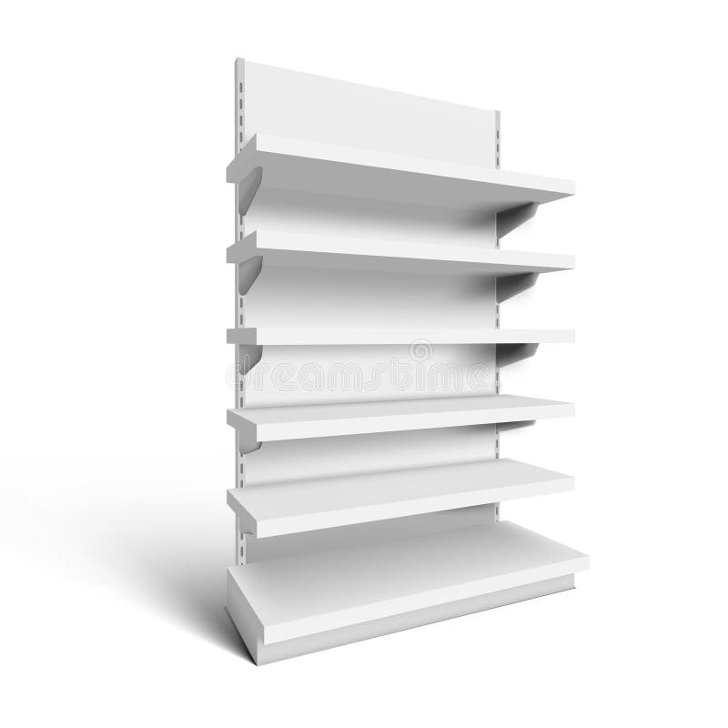 3D Store Display Shelves for Product Promotion Stock Vector ...