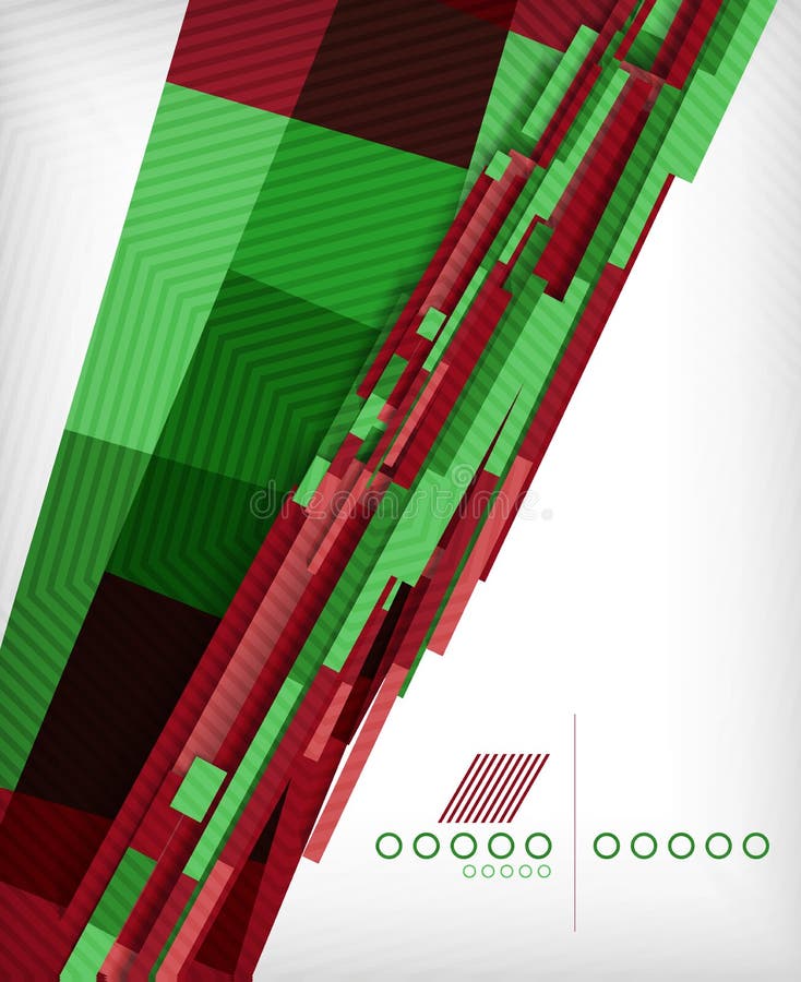 3d Straight Lines Geometric Abstract Background Stock Vector ...