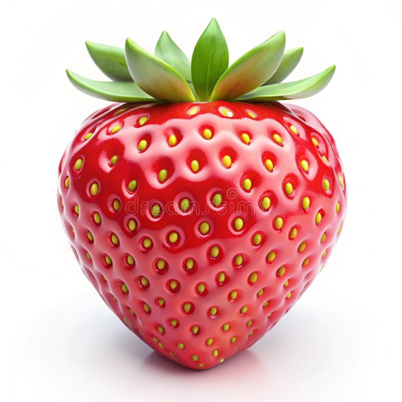 3D strawberry clip art stock illustration. Illustration of creative ...
