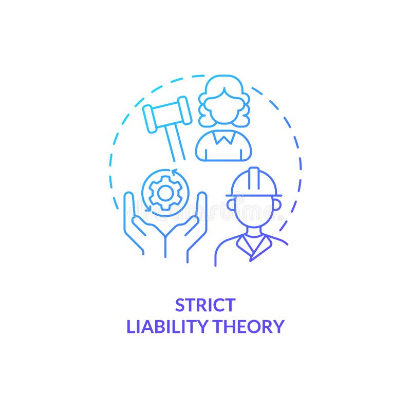 2D Strict Liability Theory Gradient Icon Concept Stock Vector ...