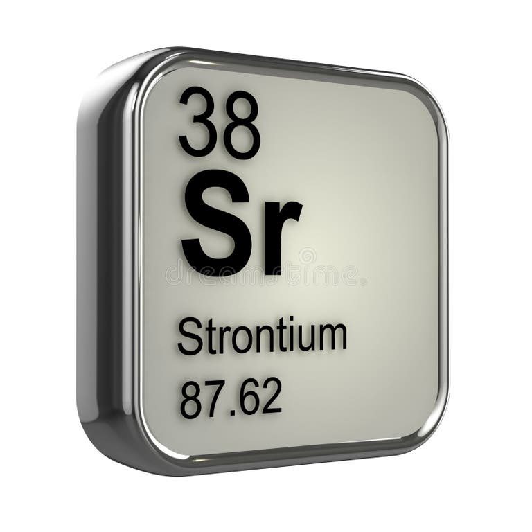 3d Strontium element stock illustration. Illustration of mass - 39032965