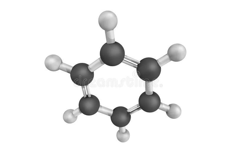 3d Structure of Benzene, an Important Organic Chemical Compound. Stock ...