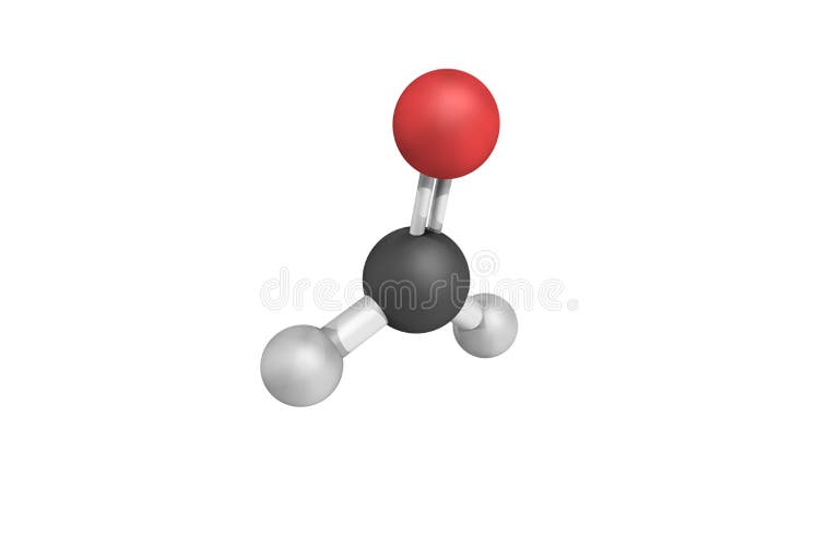 3d Structure of Formaldehyde, a Naturally Occurring Organic Comp Stock ...