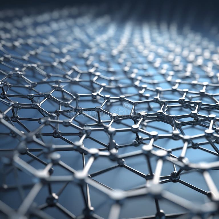 3d Structure of graphene stock illustration. Illustration of molecule ...