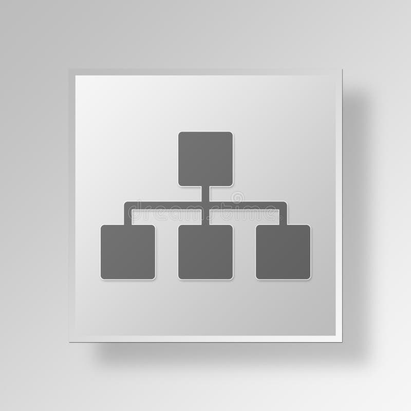 3D Structure Icon Business Concept Stock Illustration - Illustration of ...