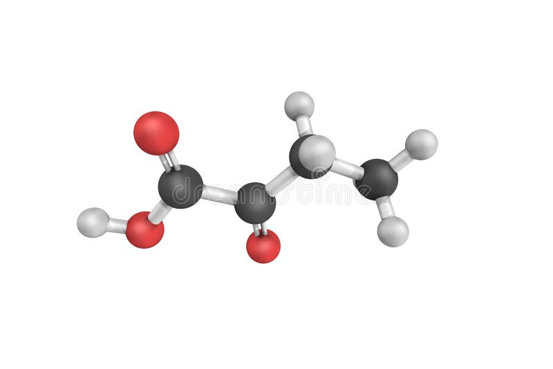 3d Structure of 2-oxobutanoic Acid, a Food and Flavor Ingredient Stock ...