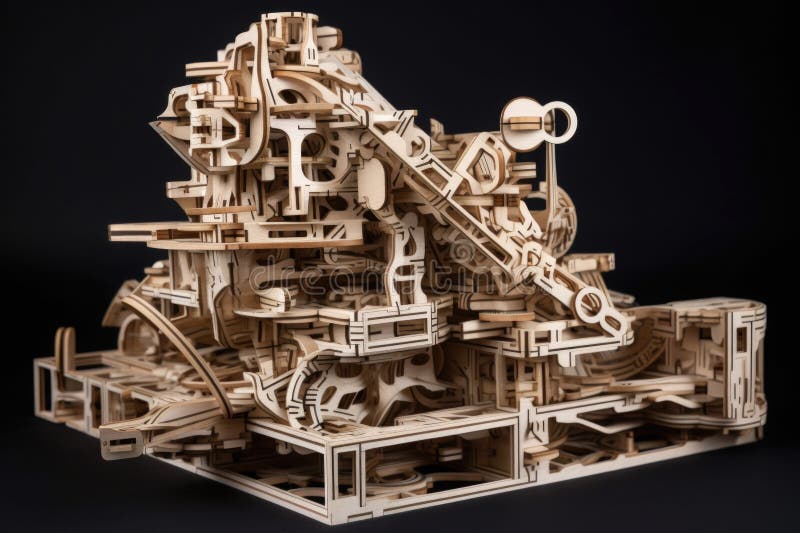 3d Structure Resembling Intricate Puzzle, with Interlocking Shapes and ...