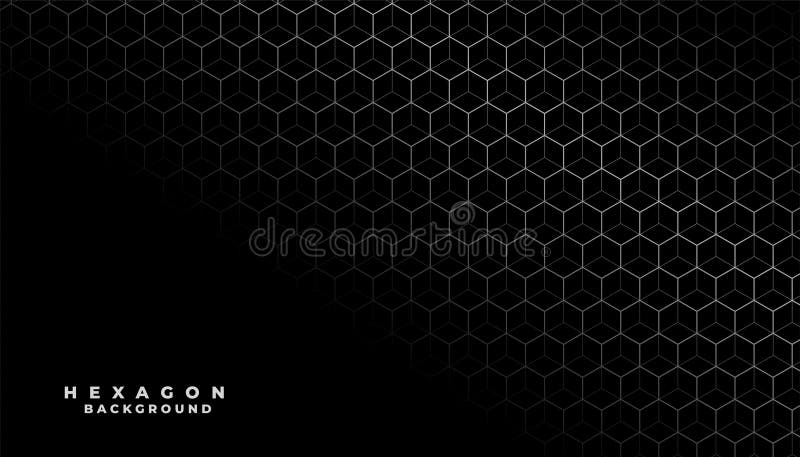 3d Style Abstract Hive Shape Patterns Dark Background Design Stock ...