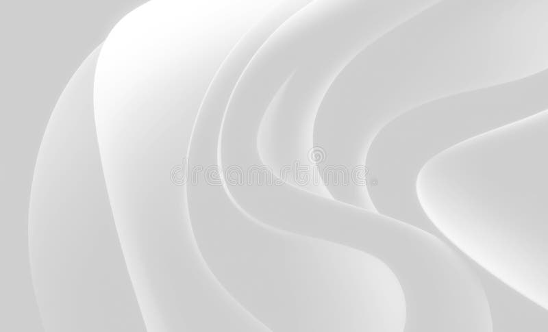 3D Style. Abstract White Wavy Wallpaper for Business Backgrounds Stock ...