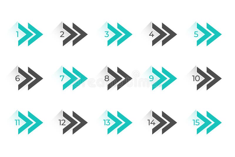 3d Style Bullet Points Element in Collection Stock Vector ...