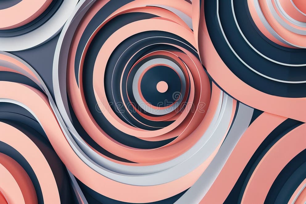 3D Style Cartoon Illustration Featuring an Abstract Backdrop of ...