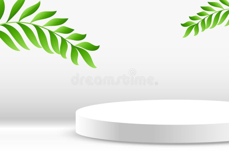 3d Style Empty Round Podium Platform for Award Presentation Stock ...