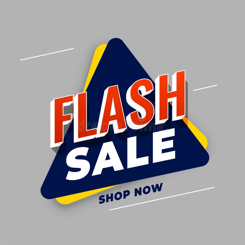 3d Style Flash Super Sale Template for Price Reduction Stock Vector ...