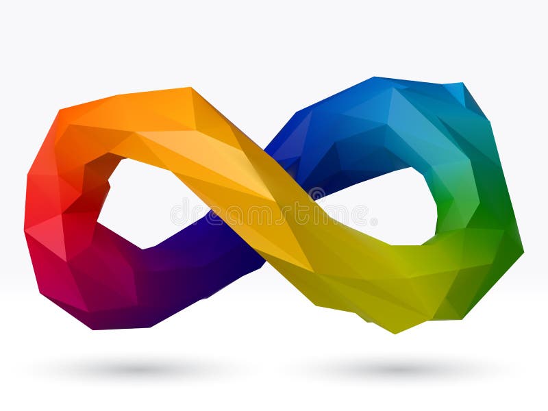 3d Style Infinity Symbol Vector Design. Stock Vector - Illustration of ...