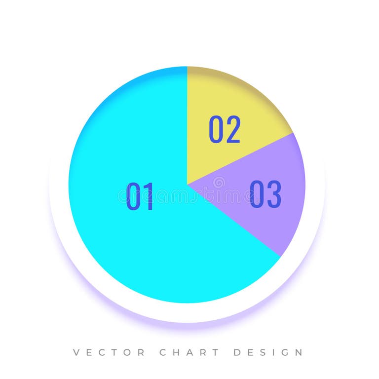 3d Style Pie Chart Diagram for Business Presentation Stock Vector ...