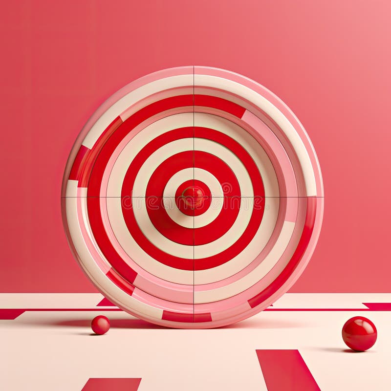 3d Style Target App Icon for Game Design Logo Graphic Stock ...