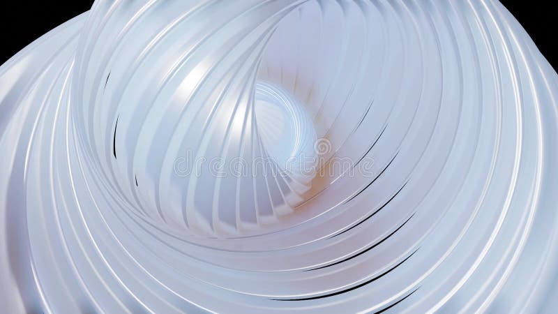 3D Stylish Abstract White Background with Rings or Circles Twisting in ...