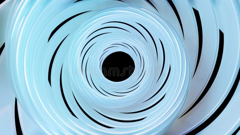 3D Stylish Abstract White Background with Rings or Circles Twisting in ...