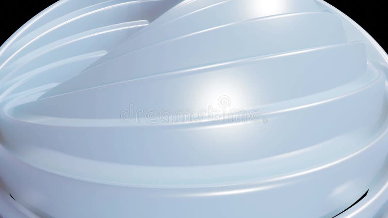 3D Stylish Abstract White Background with Rings or Circles Twisting in ...