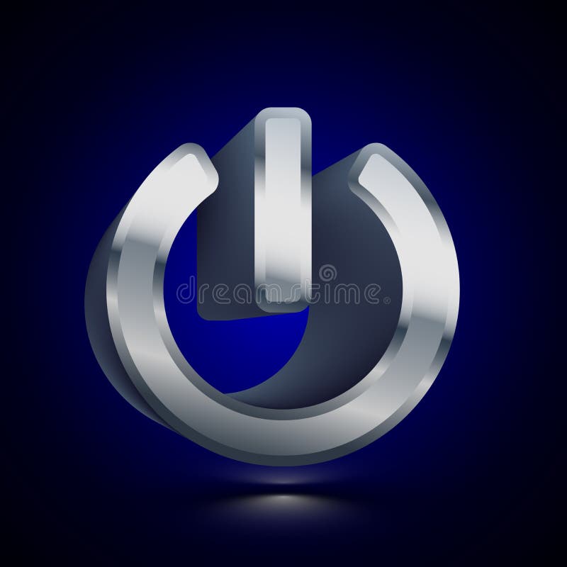 3d Silver Power Button Stock Illustrations – 2,212 3d Silver Power ...