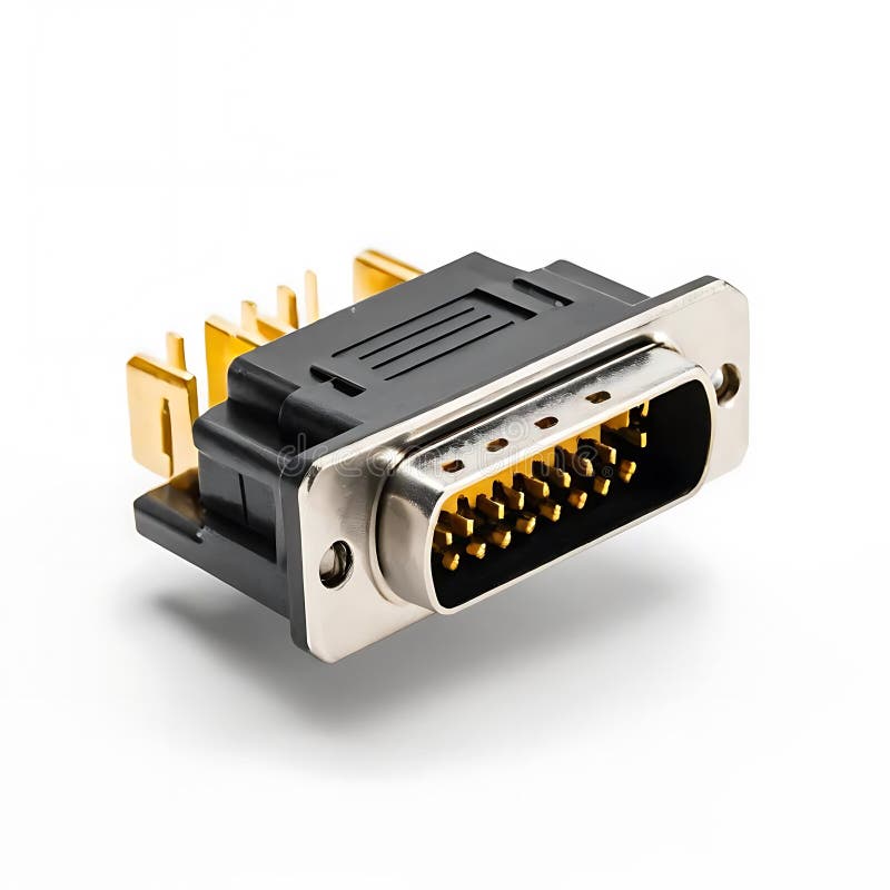 D Sub Connector Stock Illustrations – 6 D Sub Connector Stock ...