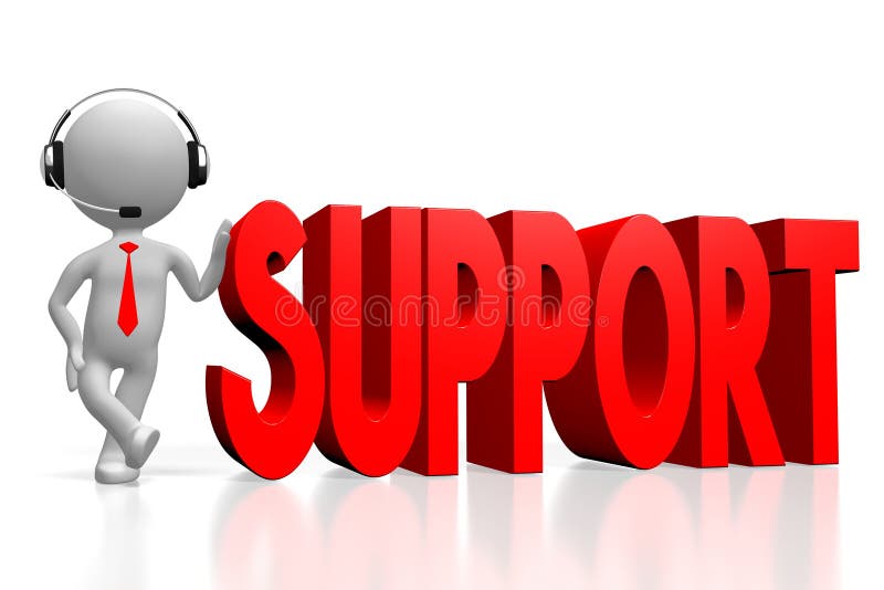 3D support concept stock illustration. Illustration of clip - 72278306