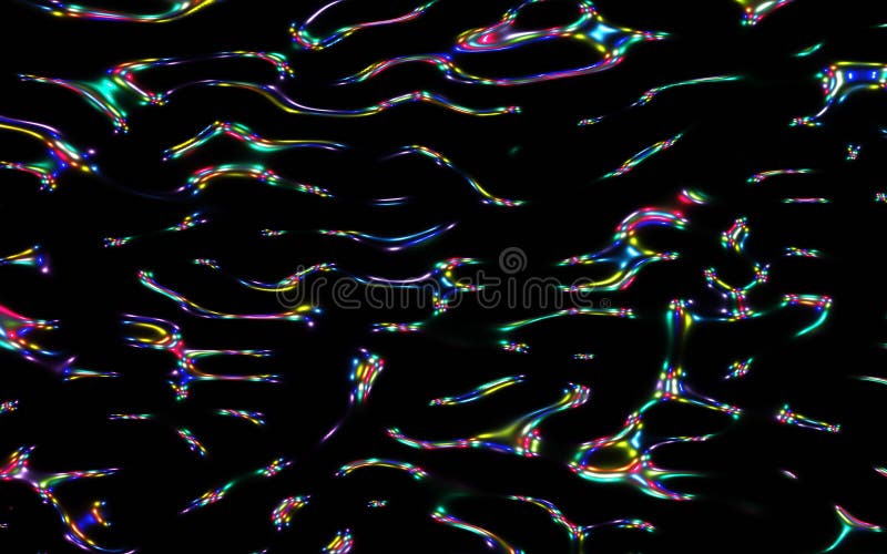 3d Surface Abstract Background. Rainbow Colors, Liquid Glass Wave ...