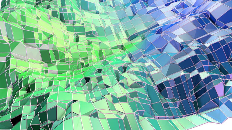 3d Surface As 3d Low Poly Abstract Geometric Background with Modern ...