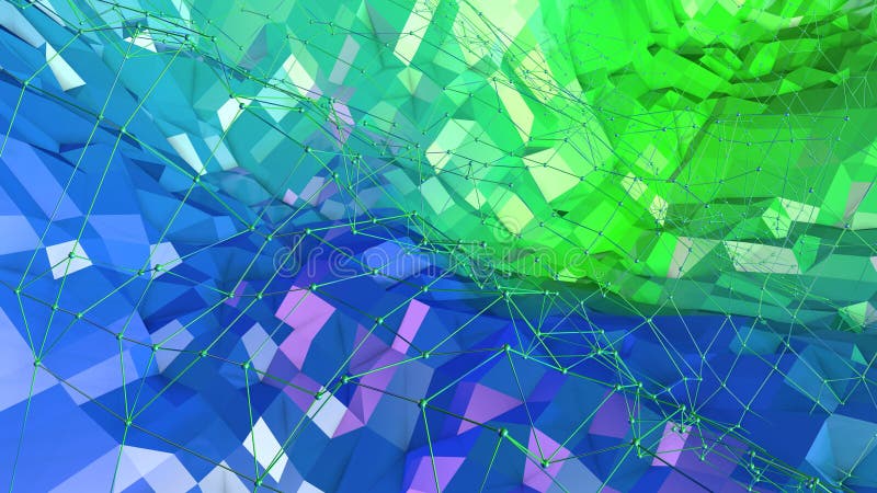 3d Surface As 3d Low Poly Abstract Geometric Background with Modern ...