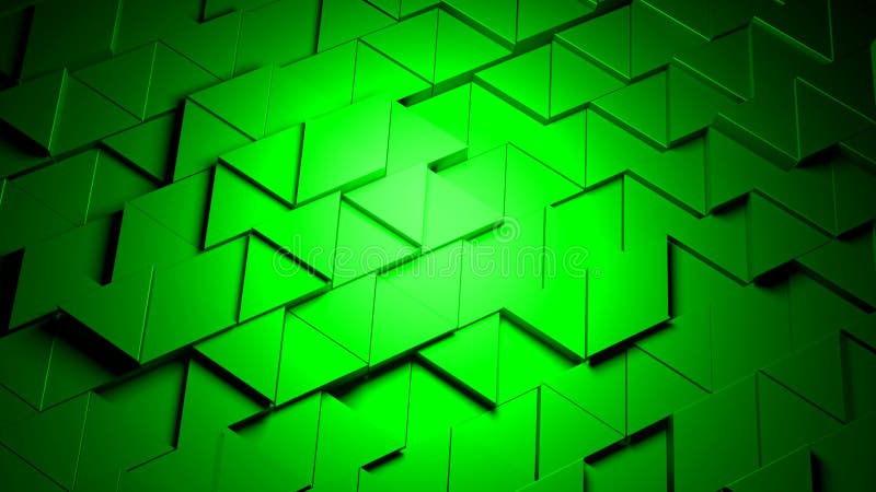3D Surface with Moving Triangles. Design. Triangles are Pushed Out by ...