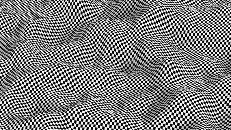 3D Surreal Checker Pattern Background Stock Photo - Image of ...