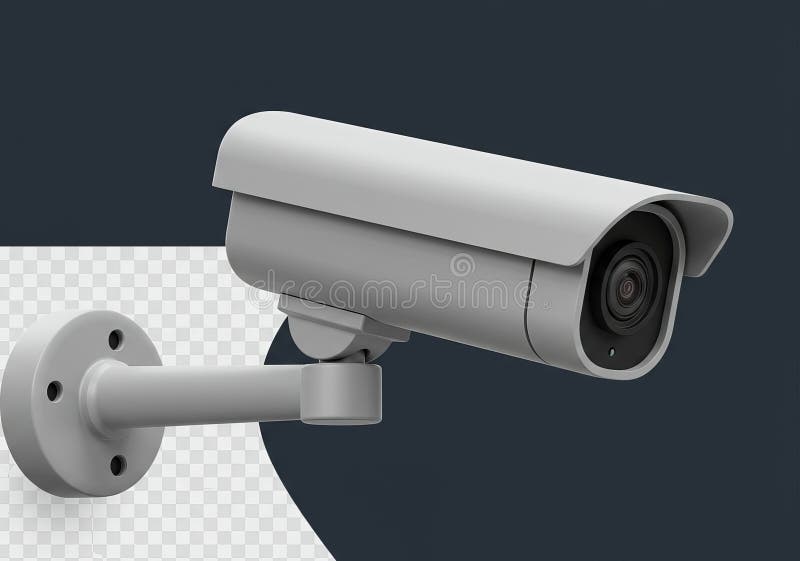 A 3D Surveillance Camera Design Featuring a Sleek and Modern Security ...