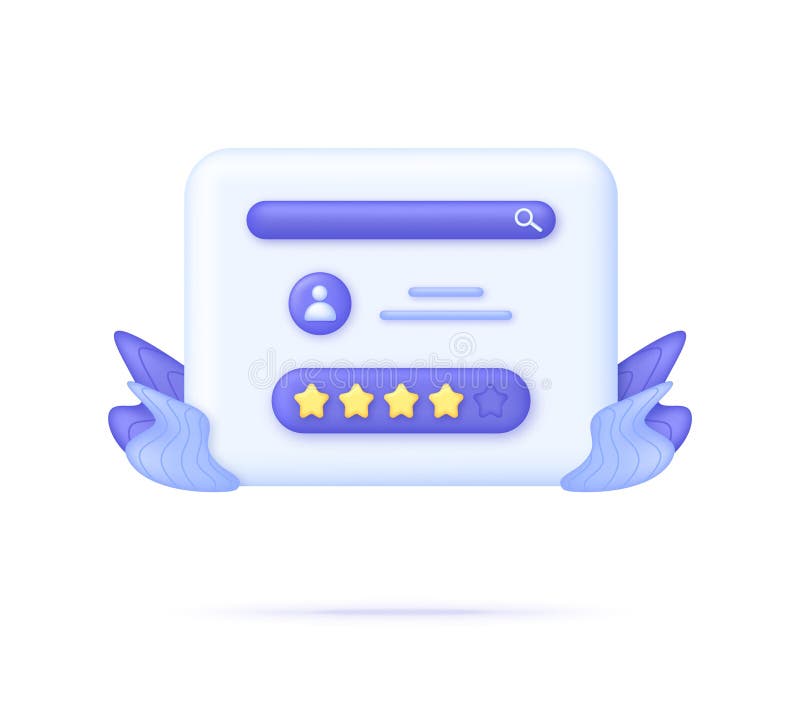 3D Survey Form with Customer Review Window. Online Feedback, Survey or ...