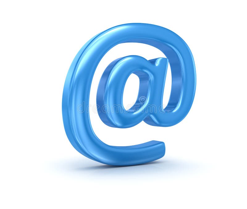 3d at symbol stock illustration. Illustration of blue - 41669314