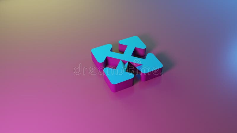 Four Direction Luck Symbol Logo Simple Cubes Design, Graphic ...