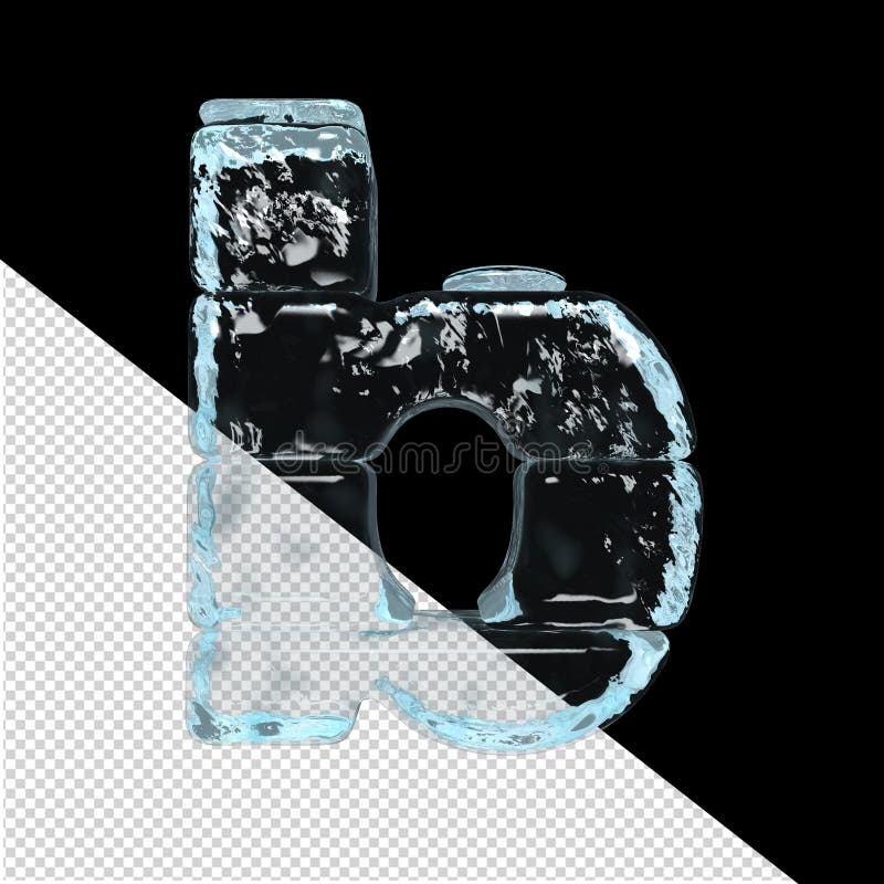 The Symbol is Made of Ice. Letter B Stock Vector - Illustration of ...