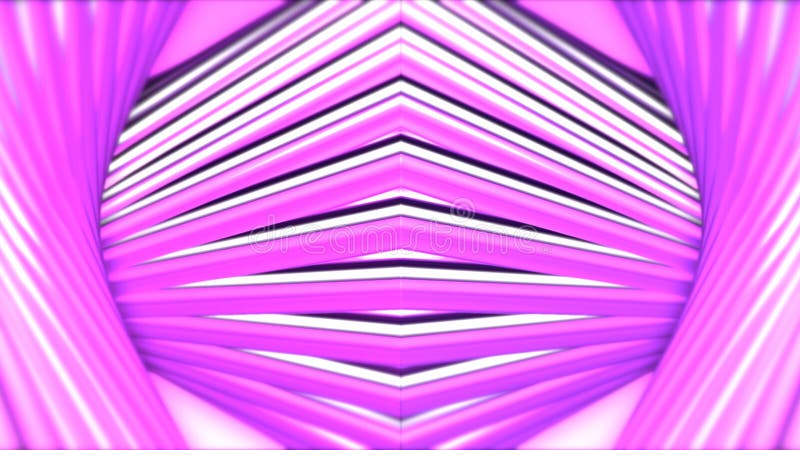 3D Symmetrical Hypnotic Pattern of Lines. Motion. Curved 3d Lines Move ...