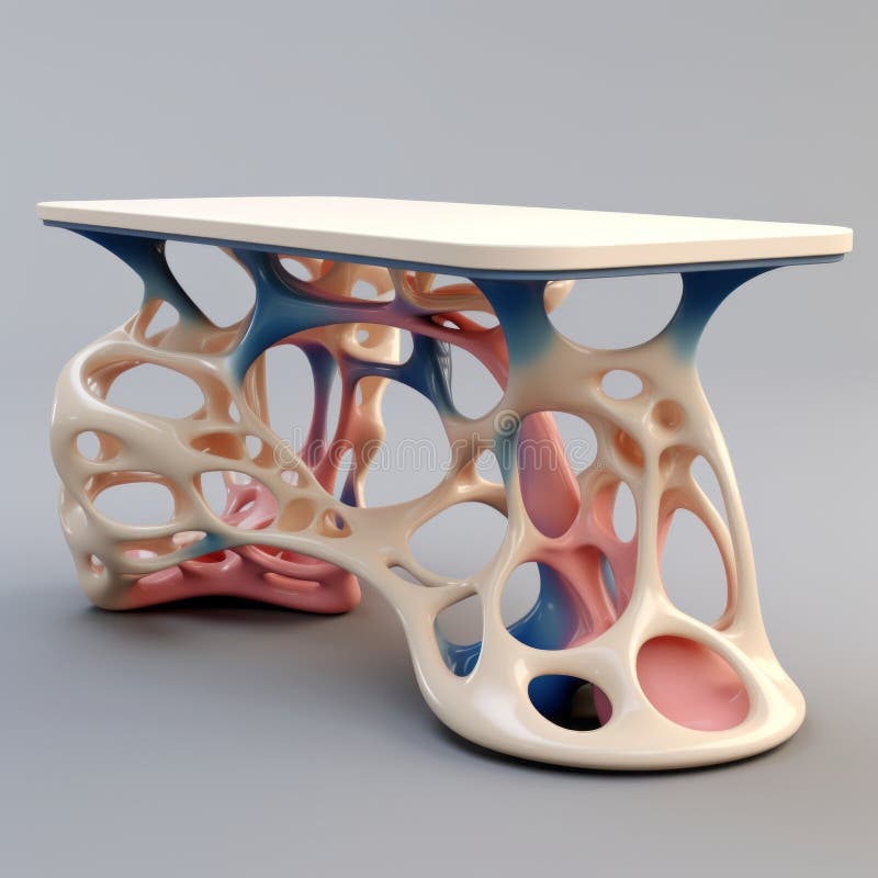 3d Table with Organic Chemistry Lab Techniques and Automation Elements ...