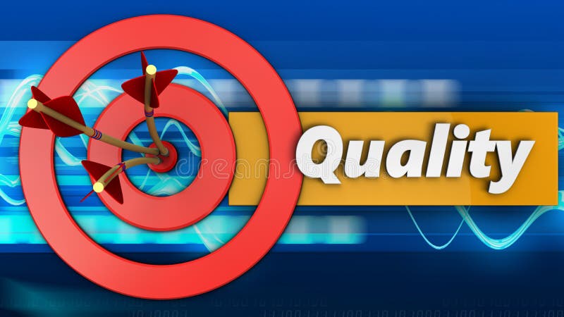 Target Quality Safety Efficiency Illustration Stock Illustration ...