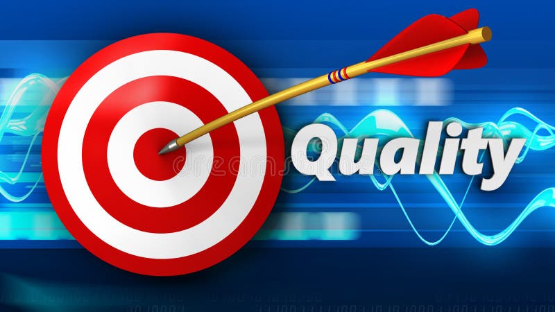 Target Quality Safety Efficiency Illustration Stock Illustration ...