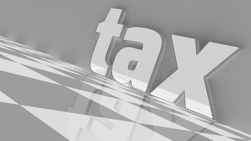 3D tax word stock illustration. Illustration of checkered - 81051283
