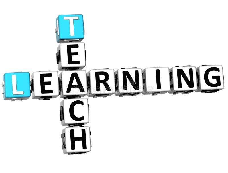 3D Teach Learning Crossword Stock Illustration - Illustration of lesson ...