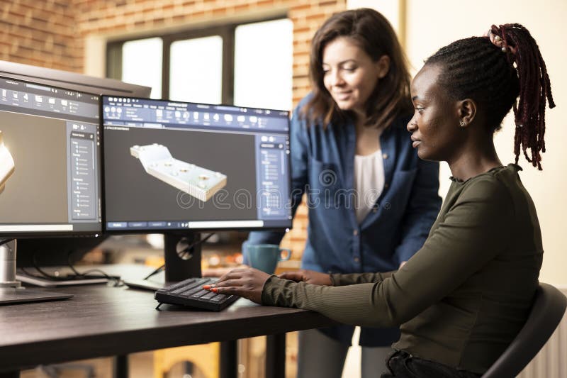 3D Team Leader Solving Technical Issue Stock Photo - Image of equipment ...