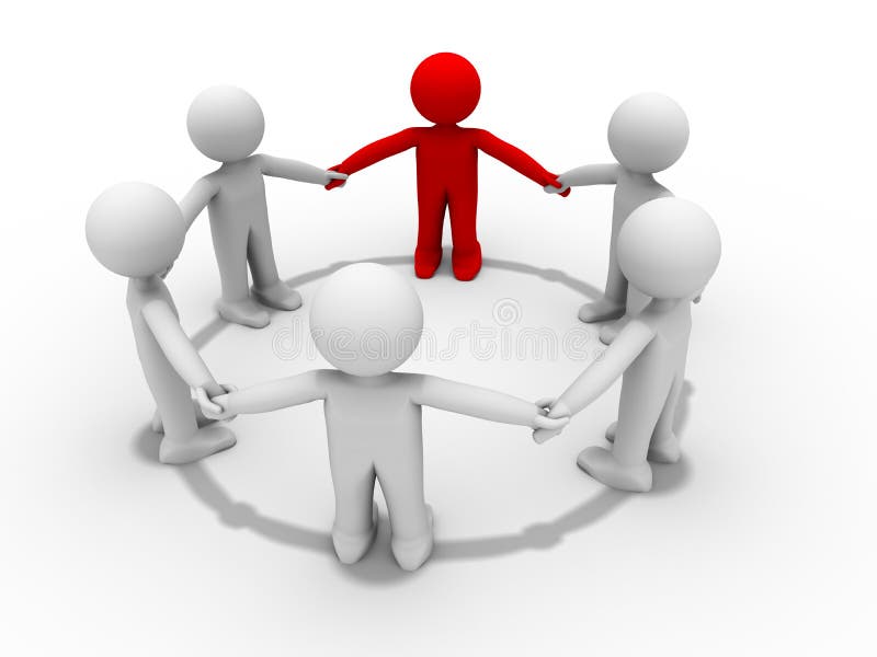 3d teamleider stock illustratie. Illustration of hulp - 29848185